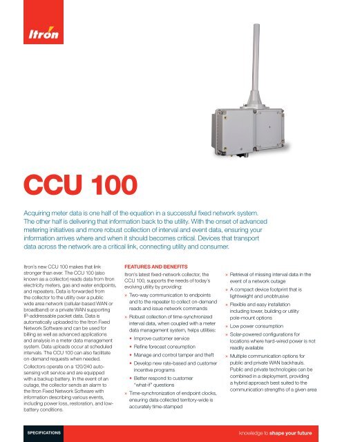 CCU 100 - Itron
