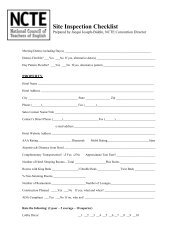 RANGE INSPECTION CHECKLIST