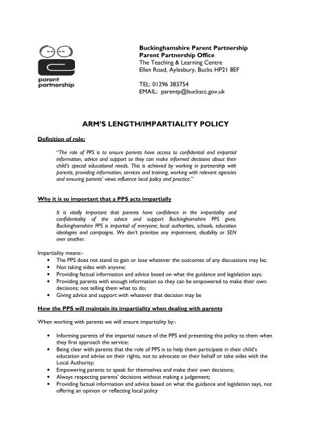 Impartiality Statement - Buckinghamshire County Council