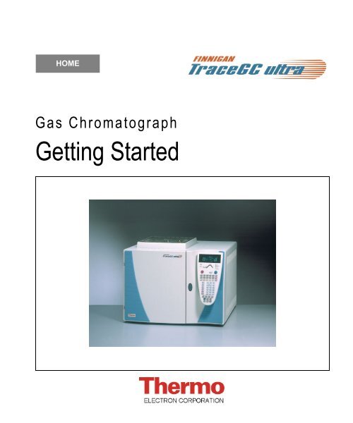 TRACE GC Getting Started Manual - Thermo Scientific