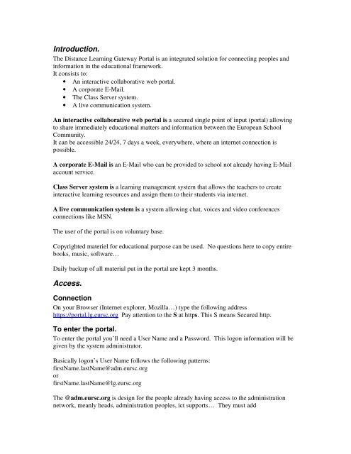 Learning Gateway User Guide