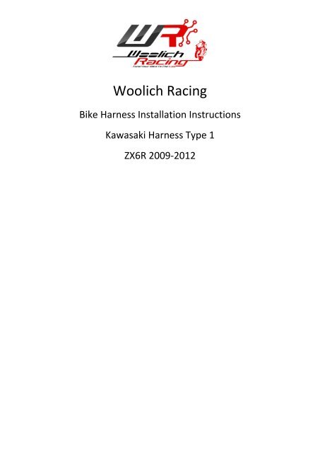 Kawasaki Harness Type 1 - Woolich Racing