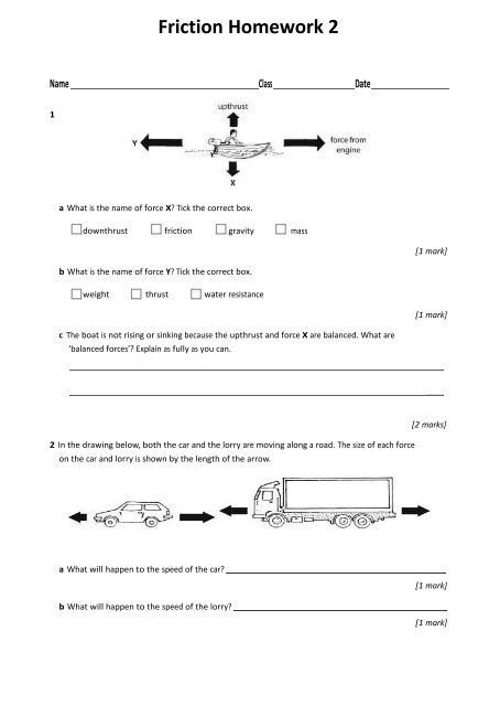 Friction Homework 2 - eduBuzz