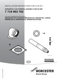 60/100 vertical flue instructions - Worcester Bosch