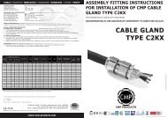 CABLE GLAND TYPES CW & CX - CMP Products
