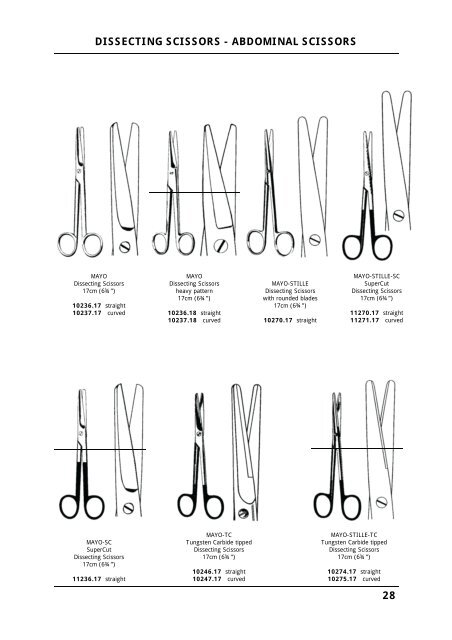 DISSECTING SCISSORS - ABD