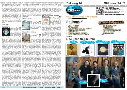 Blue Rose Neuheiten: - Blue Rose Records