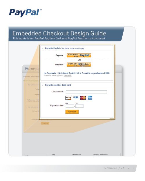 Embedded Checkout Design Guide