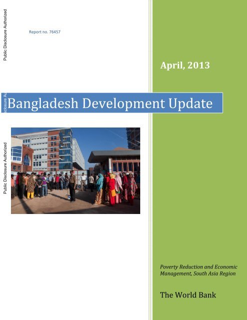 Bangladesh Development Update - World Bank