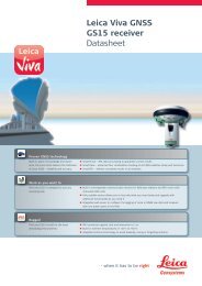 Leica Viva GNSS GS10 receiver Datasheet - Northern Survey Supply