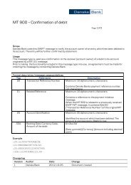 MT 940 Customer Statement Message (in SAP format). - Danske Bank