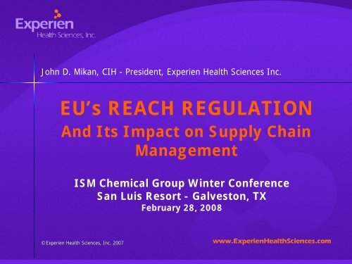 EU's Reach Regulation and Its Impact on Supply Chain Management