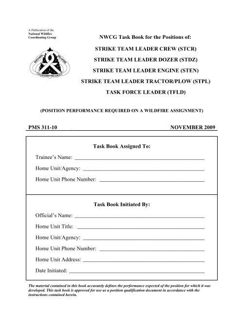 Strike Team / Task Force Leader