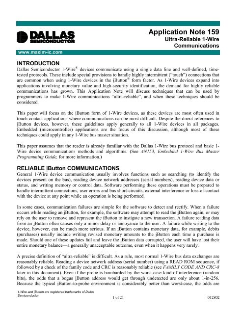 Application Note 159