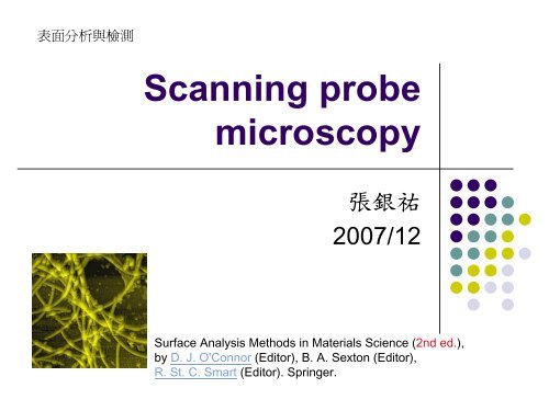 Scanning probe microscopy