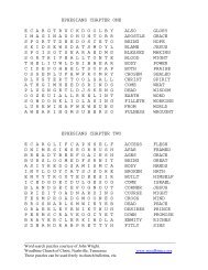 Judges Word Search Puzzles - Woodbine Church of Christ