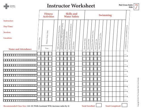 Instructor Worksheet