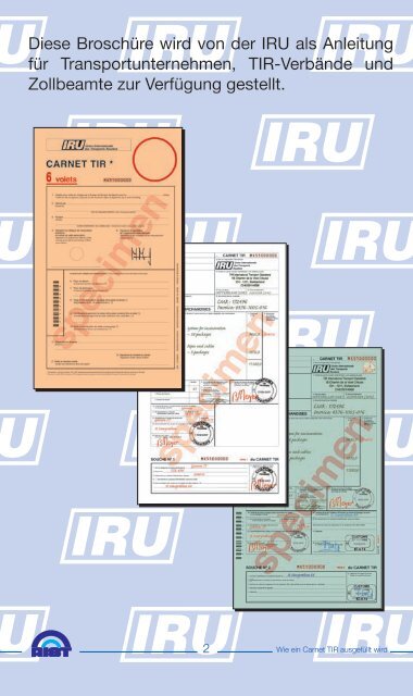 Wie ein Carnet TIR ausgefüllt wird