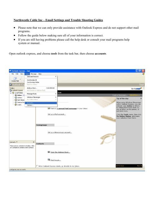 e-mail troubleshooting guide here
