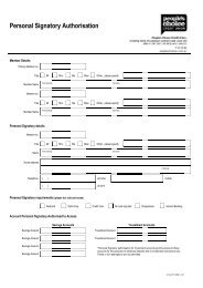 telegraphic transfer order form - People's Choice Credit Union