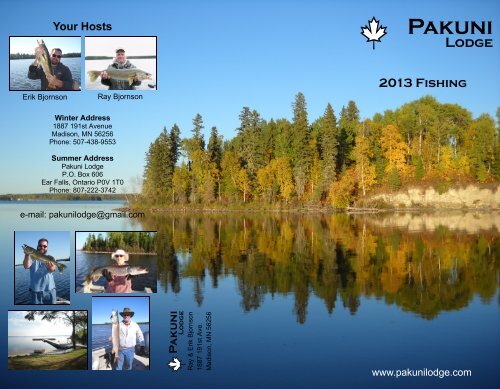 to download our fishing brochure (PDF) - Pakuni Lodge