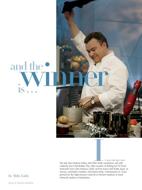 Peter Kelly wins as Iron Chef (293KB PDF - Abby Luby
