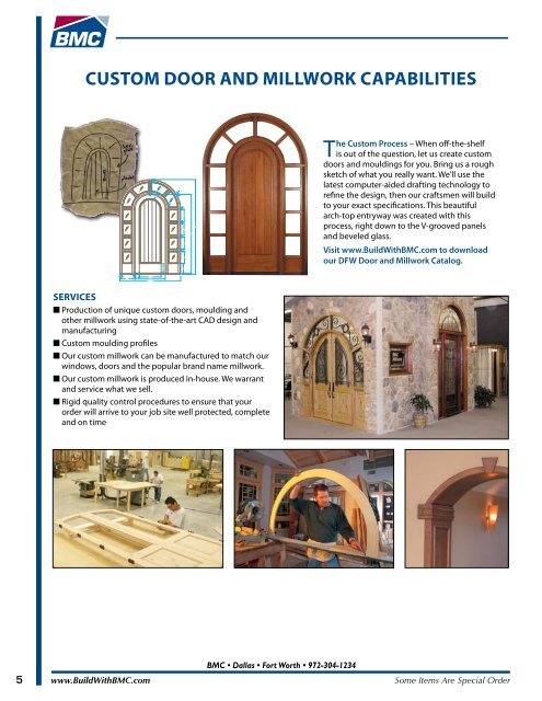 custom door and millwork
