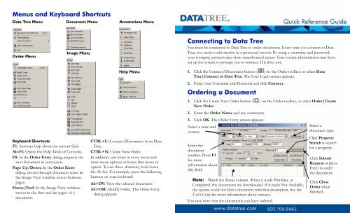 Ordering a Document - First American Data Tree