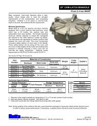 20” (508mm) FULL OPENING MANHOLE - Betts Industries, Inc.