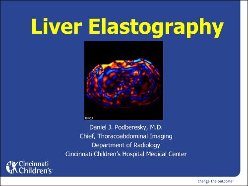 Liver Elastography - The Society for Pediatric Radiology