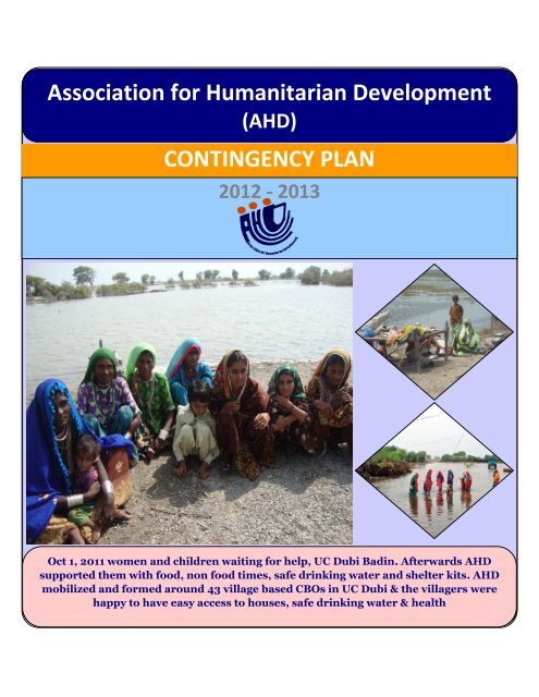 Association for Humanitarian Development CONTINGENCY PLAN