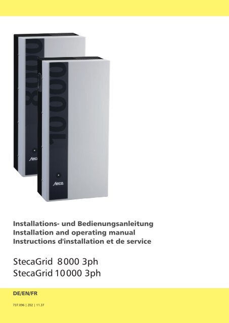 StecaGrid 8000 3ph StecaGrid 10000 3ph - SolarNRG