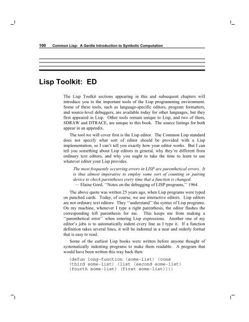 100 Common Lisp A
