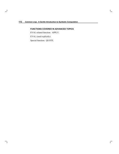 112 Common Lisp A