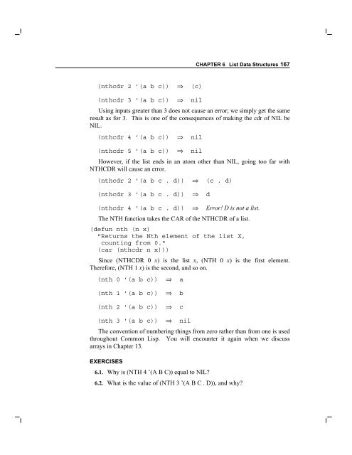 166 Common Lisp A