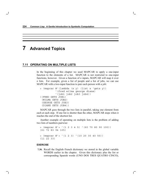 224 Common Lisp A