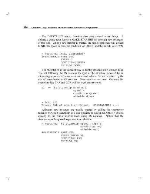 368 Common Lisp A
