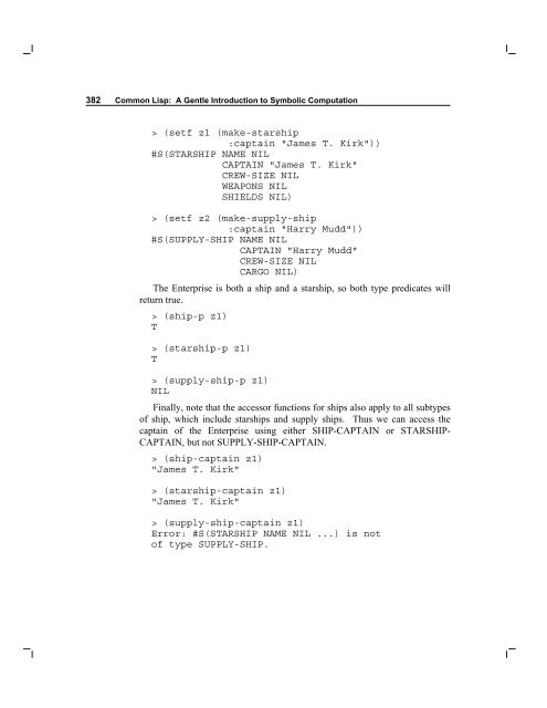 382 Common Lisp A