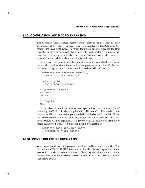 416 Common Lisp A 3090