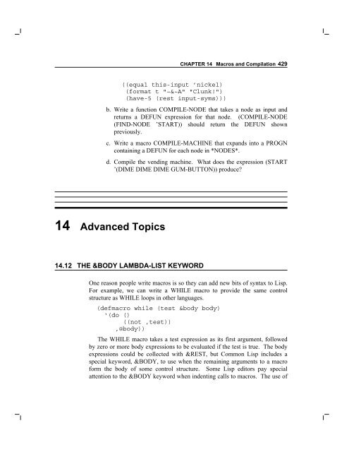 428 Common Lisp A