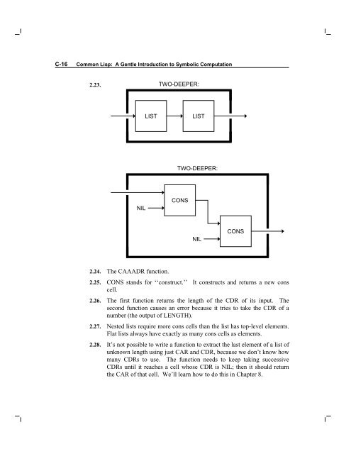 C 16 Common Lisp A