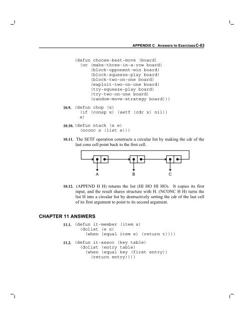 C 62 Common Lisp A