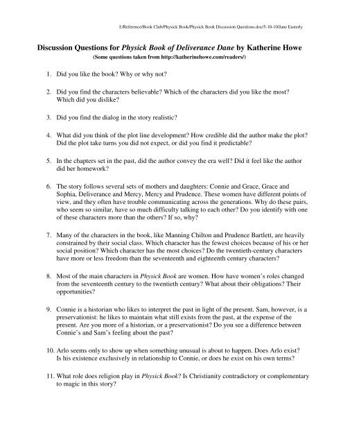 The Physick Book of Deliverance Dane - Galesburg Public Library