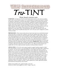 Chemical Stain Standard Color Chart - Heritage Bomanite