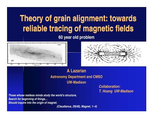 Theory of grain alignment: towards reliable tracing of magnetic fields ...
