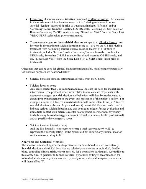 Emergence of serious suic