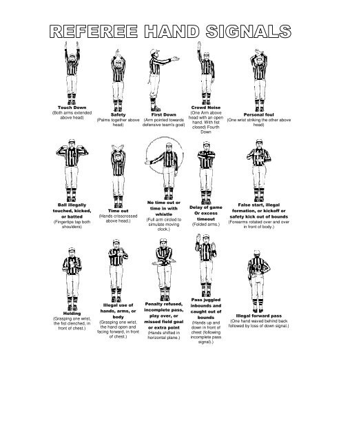 Official's Hand Signals - Dfoa.net