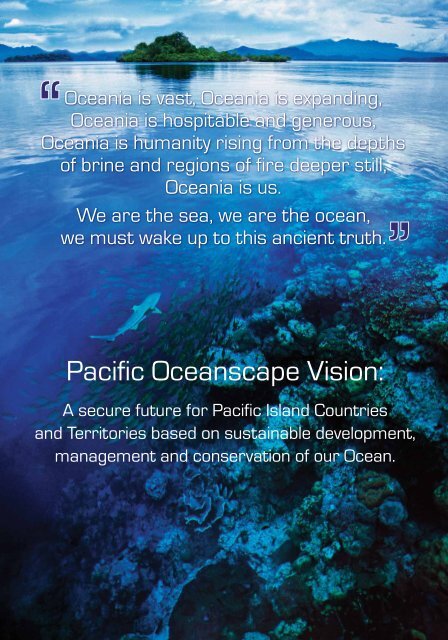 Pacific Oceanscape Vision: - Nan Hauser