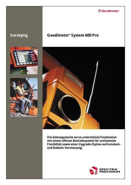 Geodimeter® System 600 Pro Surveying