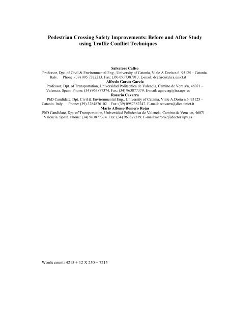 Pedestrian Crossing Safety Improvements: Before and After Study ...